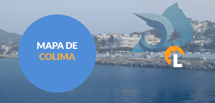 Colima Mapa con nombres y división territorial | Lamudi